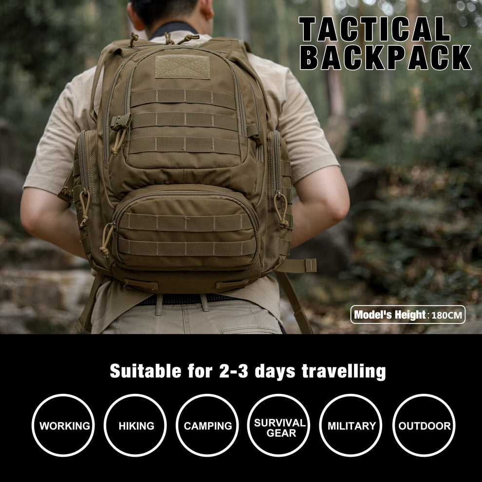 [M6362A] Mardingtop 25L Tactical Backpack Molle Daypack for Hiking Tra